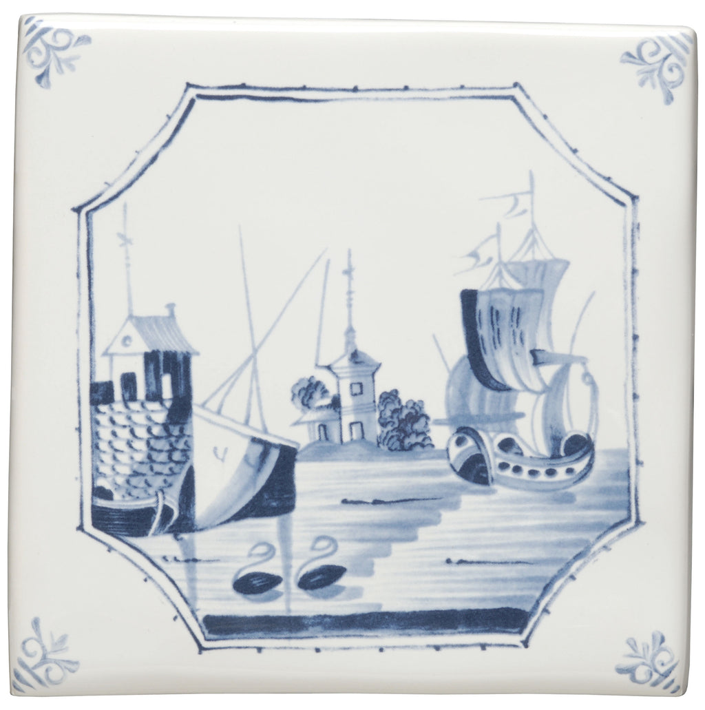 The Winchester Tile Company Classic English Delft River Scenes